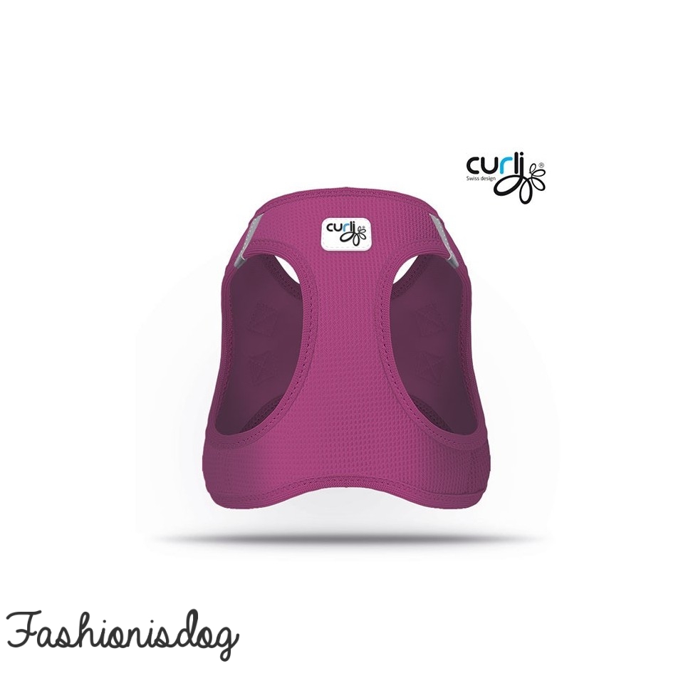 Harnais Curli Vest Air-Mesh Berry pour chiens